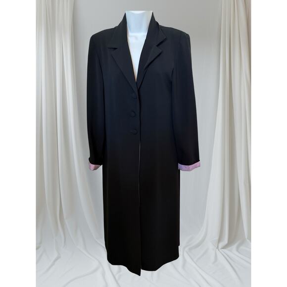 Lew Magram | Jackets & Coats | Vtg Lew Magram Collection Long Black ...